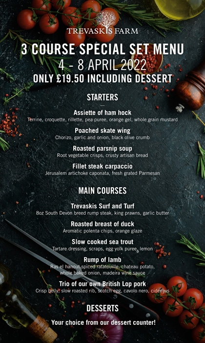 Trevaskis Farmhouse Kitchen Restaurant open from 8:30am every day ...